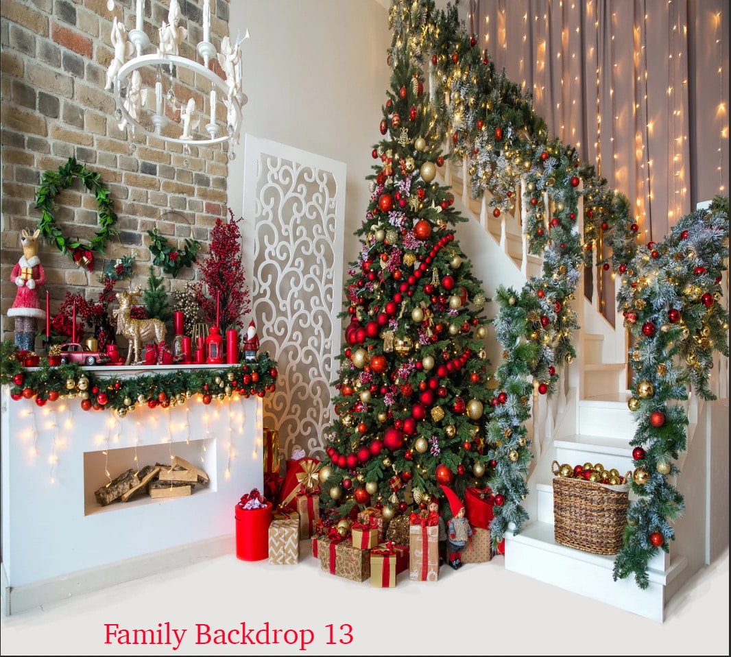 Family Christmas Backgrounds Toronto|Top-Rated Photo Studio